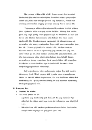 Paper Dogmatika III tentang "Dosa Warisan" | DOCX