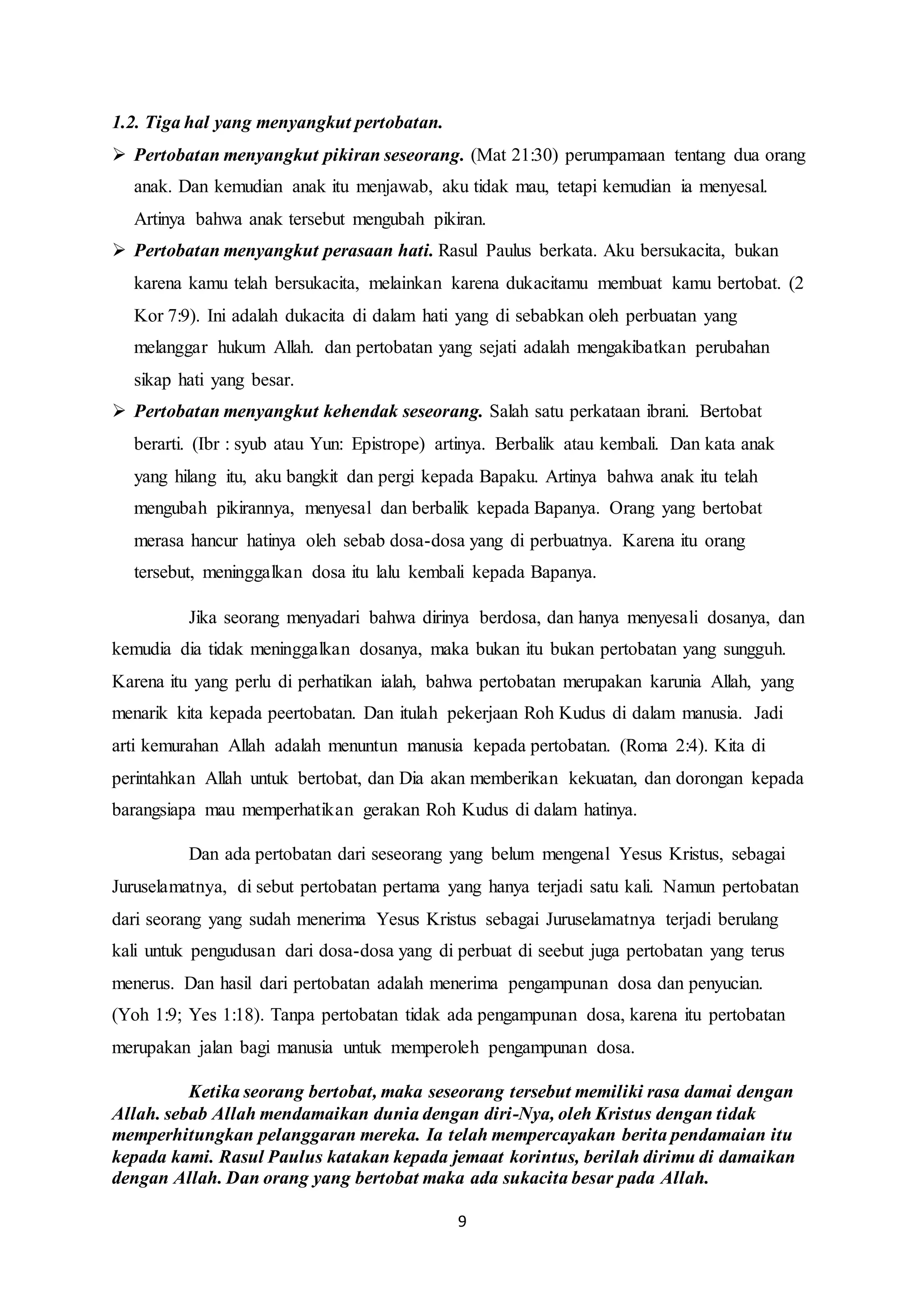 Paper dogmatika 3 (MANUSIA BEBAS DARI DOSA) | DOCX