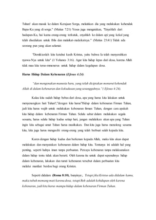 Paper dogmatika 3 (manusia bebas dari dosa) sm 4 | DOCX