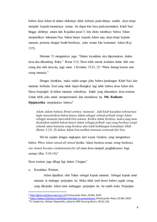 Paper dogmatika (dosa warisan) | DOCX