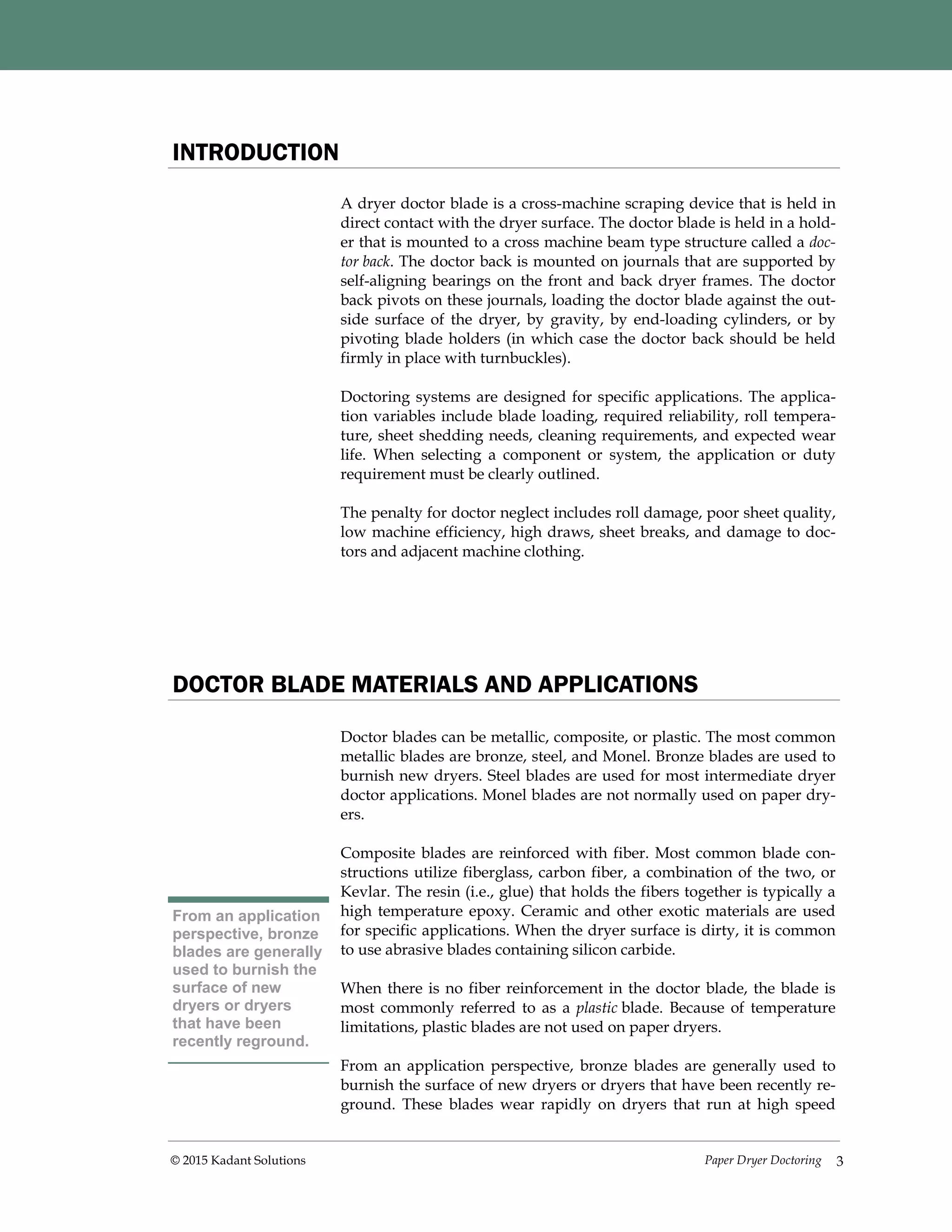 Paper Dryer Doctoring | PDF