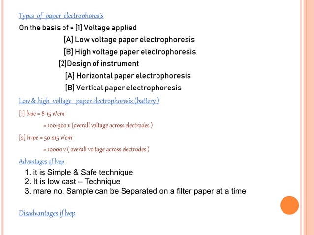 PAPER ELECTROPHORESIS.pptx | Chemistry | Science