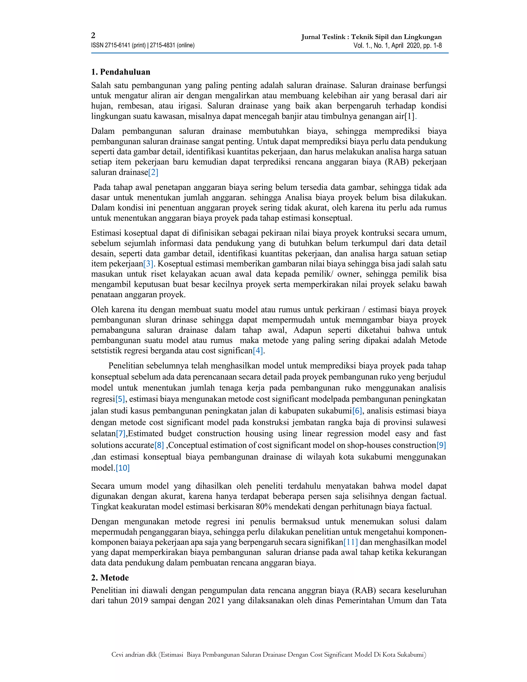 Paper_Estimasi Biaya Pembangunan Saluran Drainase Dengan Cost ...