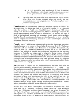 Planning and development options for Peri-urban areas | PDF