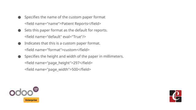Paper Format in Odoo 17 - Odoo 17 Slides | PPTX