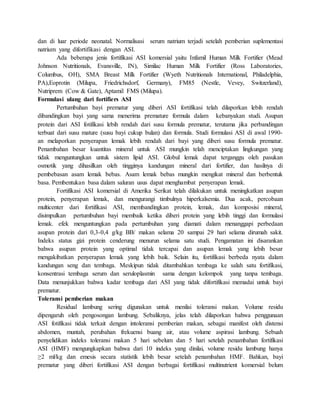 Paper fortifikasi asi untuk bayi prematur | PDF
