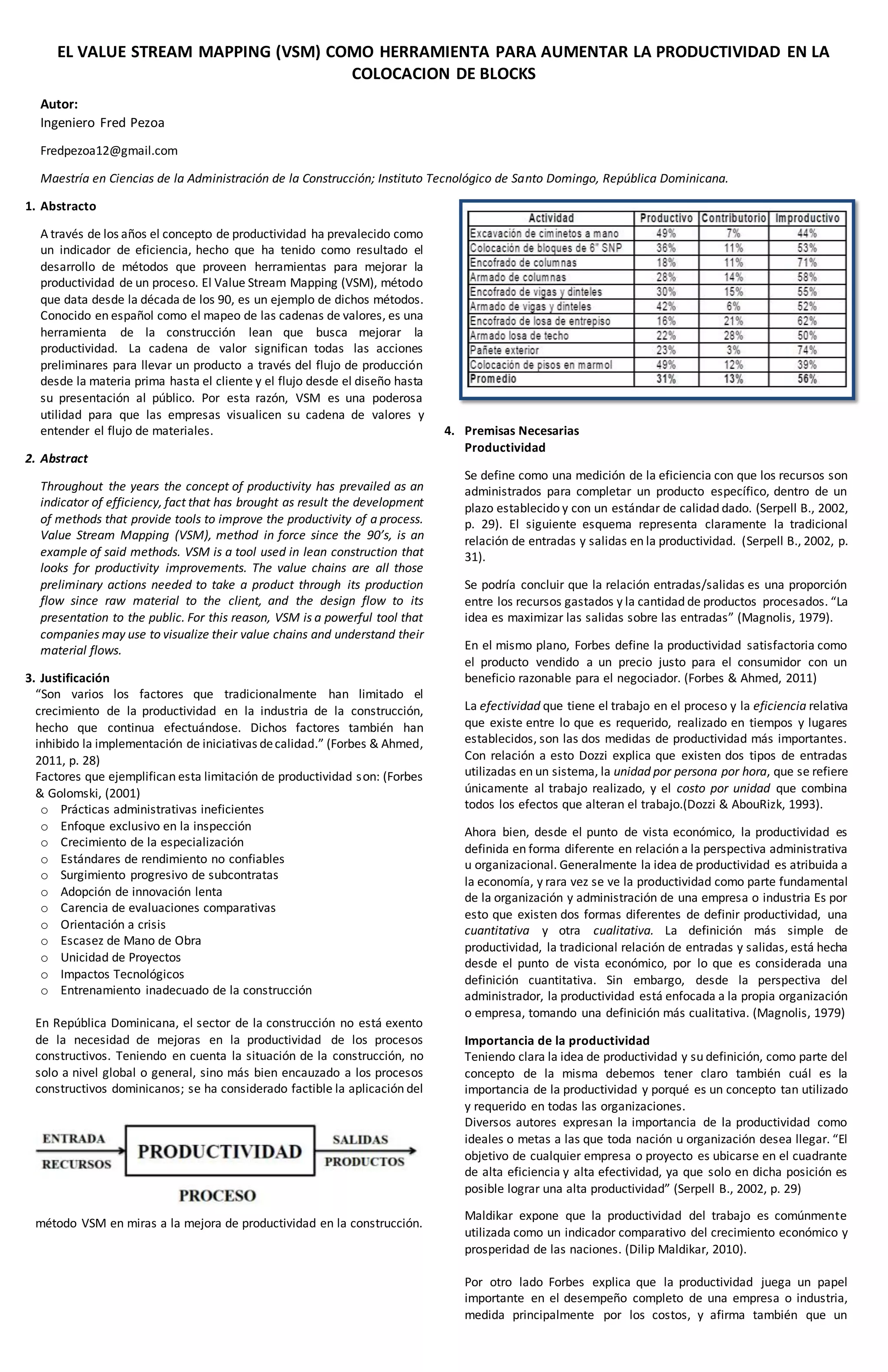 EL VALUE STREAM MAPPING (VSM) COMO HERRAMIENTA PARA AUMENTAR LA ...