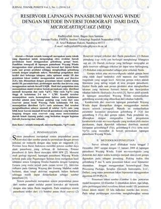 Paper geothermal wayang windu i t b | PDF