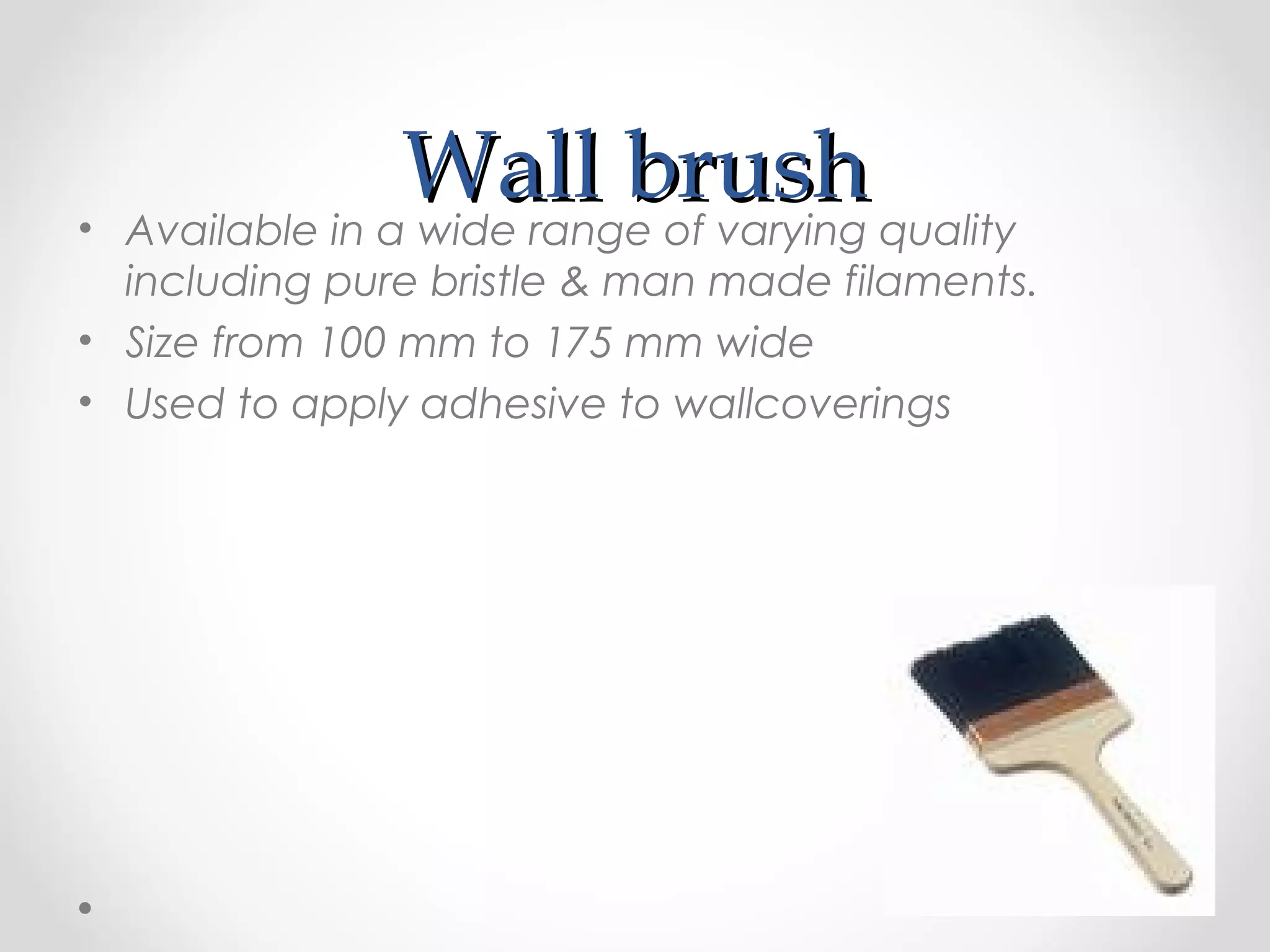 Paperhanging tools | PPT