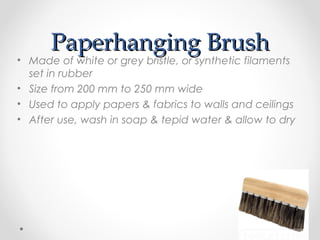 Paperhanging tools | PPT