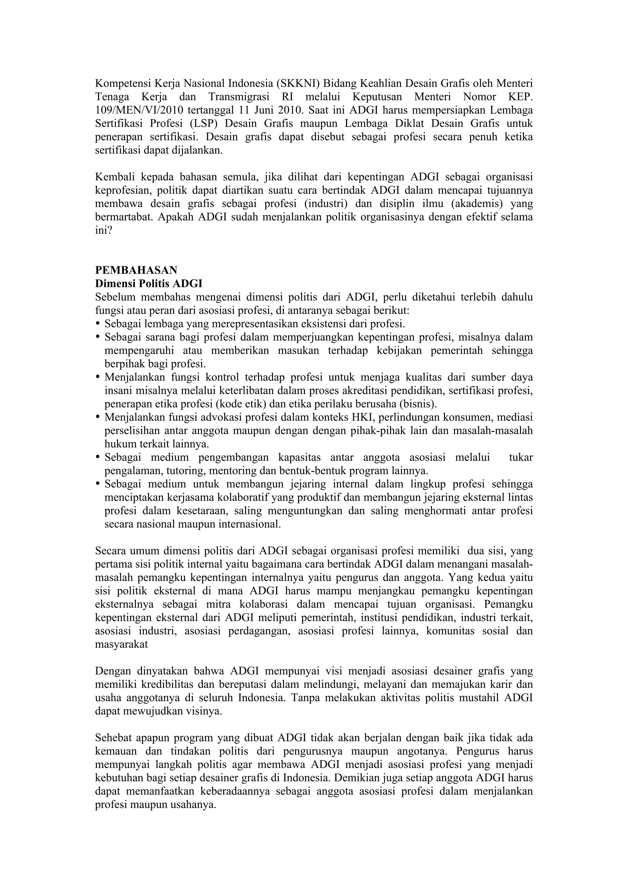 Dimensi Politis Adgi | PDF