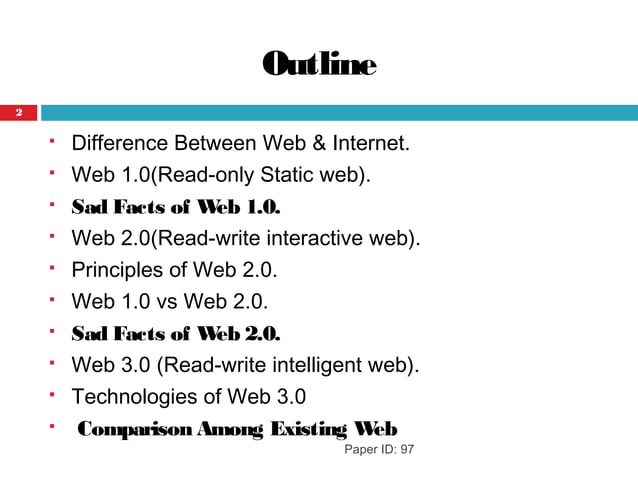 Web 1.0 to Web 3.0 - Evolution of the Web and its Various Challenges | PPT | Browsers | Computer ...