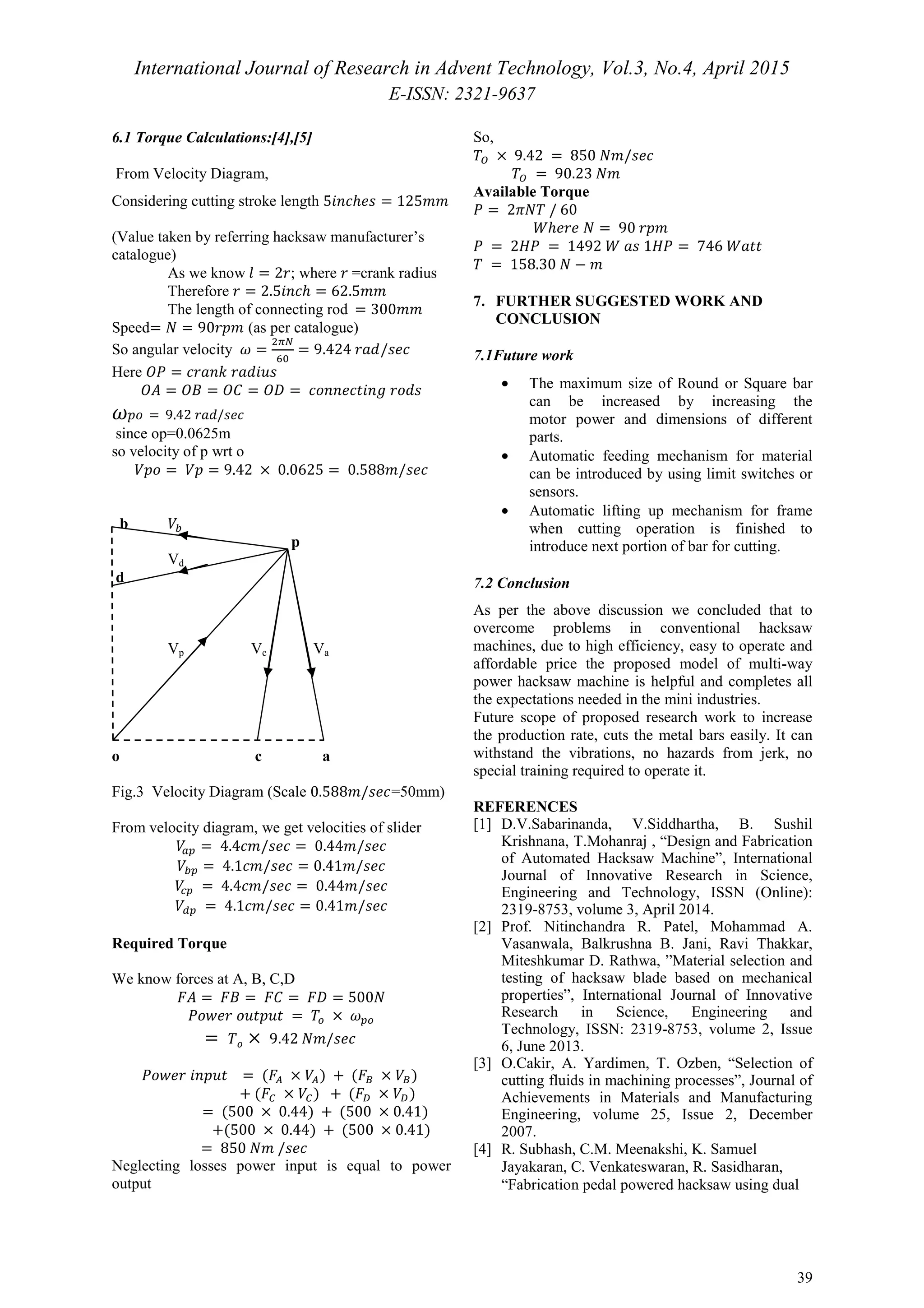 multiway hack saw machine | PDF
