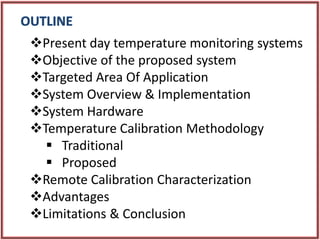 Temperature Monitoring System with remote calibration capability | PPTX