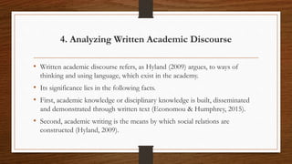 Systemic Functional Linguistics: An approach to analyzing written ...