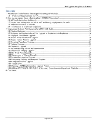 Paper Implementing Psm Upgrade In Response To Nep Psm Inspection Final ...