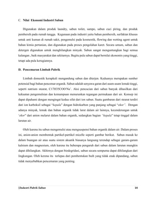 Paper industri pabrik sabun | PDF