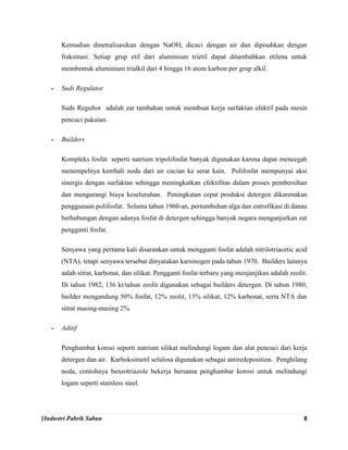 Paper industri pabrik sabun | PDF