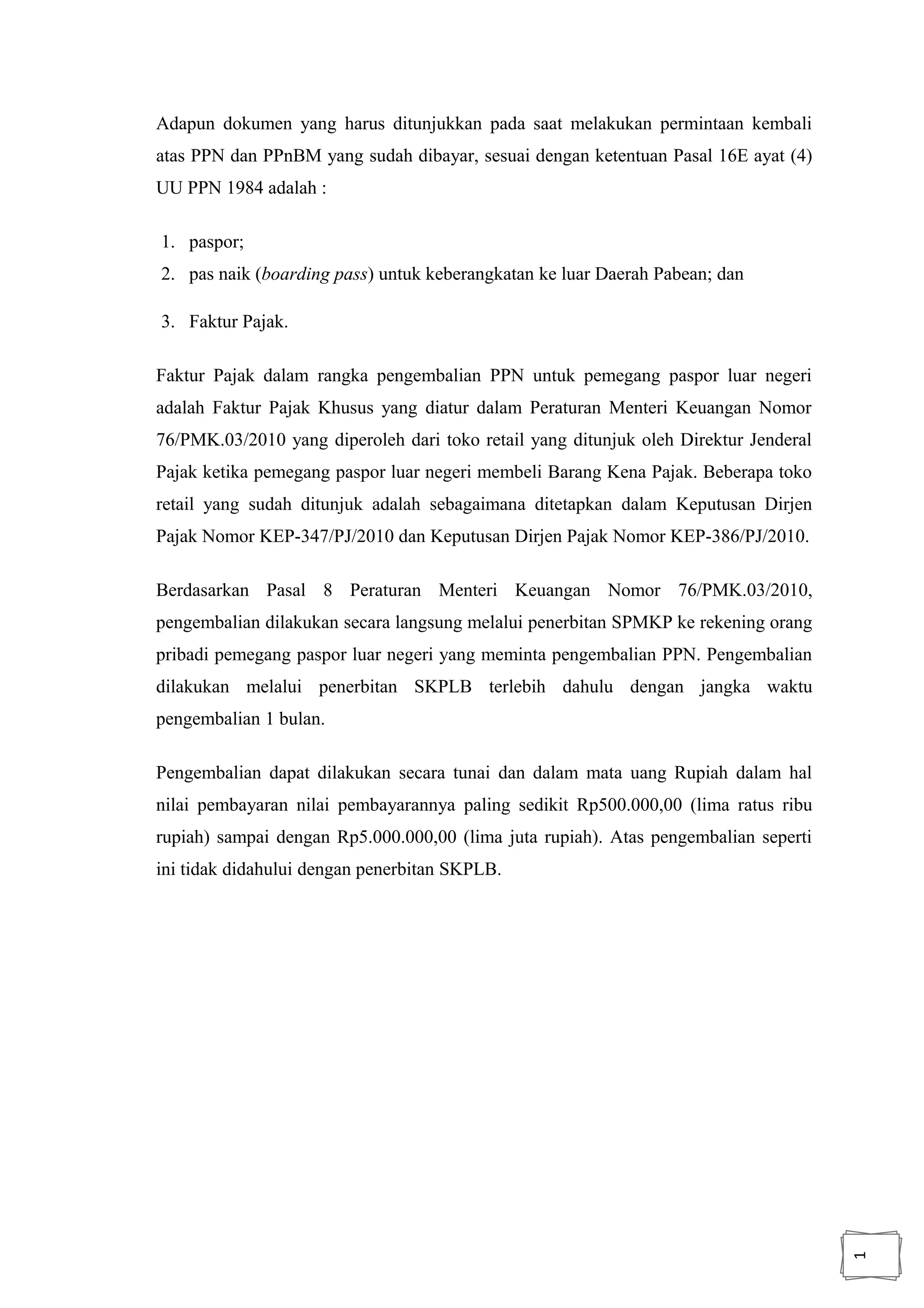 Paper PENGEMBALIAN PAJAK | DOC