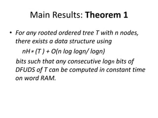 Introduction to Ultra-succinct representation of ordered trees with applications | PPT