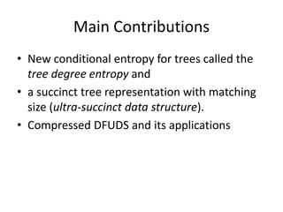 Introduction to Ultra-succinct representation of ordered trees with applications | PPT