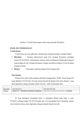 Analisa Subnetting Local Area Network (Lan) Pada Lab Jaringan Komputer ...