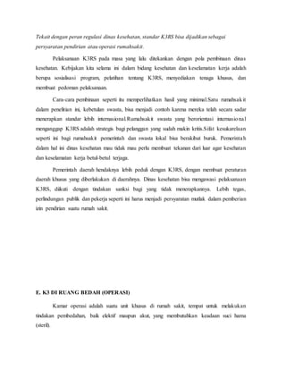 Paper k3 di ruang operasi tugas individu | DOCX