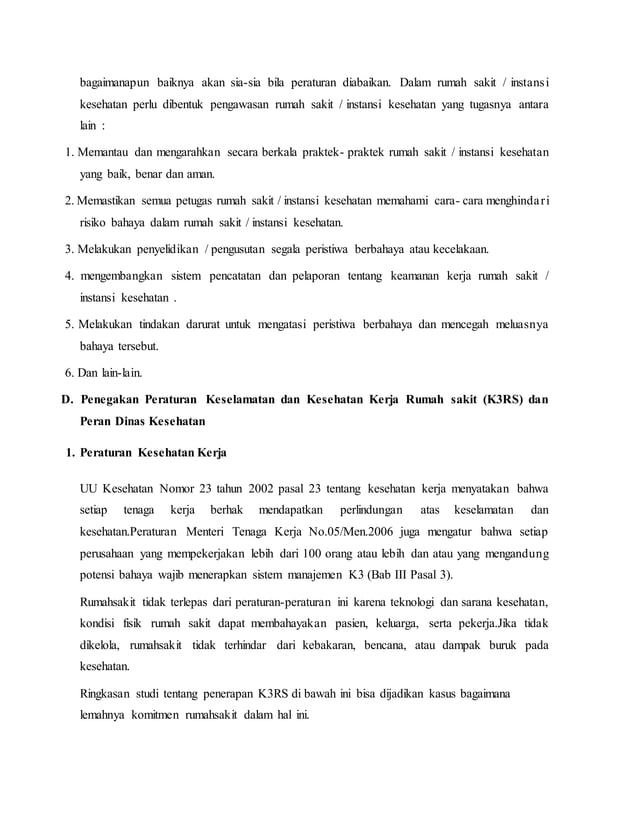 Paper k3 di ruang operasi tugas individu | DOCX