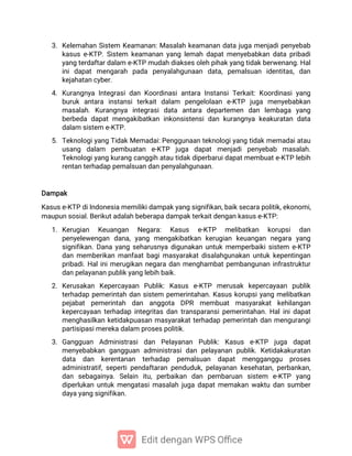 Kasus Penyimpangan Korupsi e-KTP di Indonesia | PDF