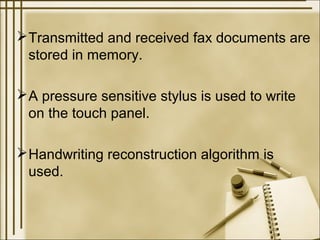 Paperless fax machine by divyajyothi | PPT