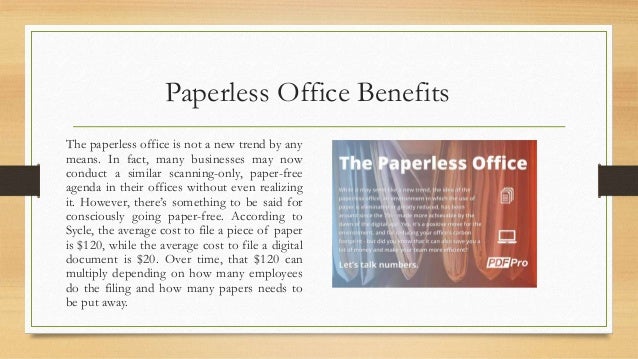 Benefits of paperless office - pintery
