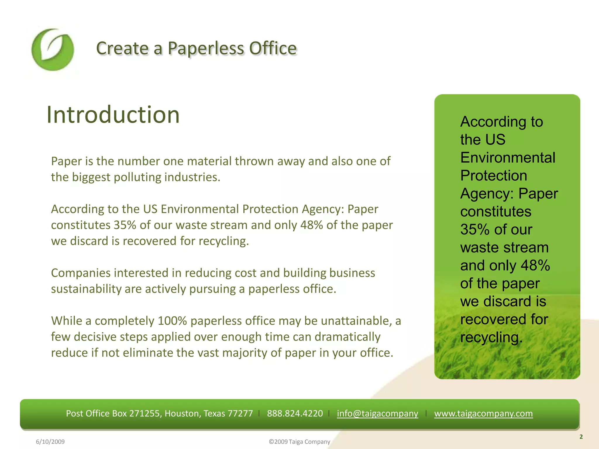 Paperless Office Presentation Pdf