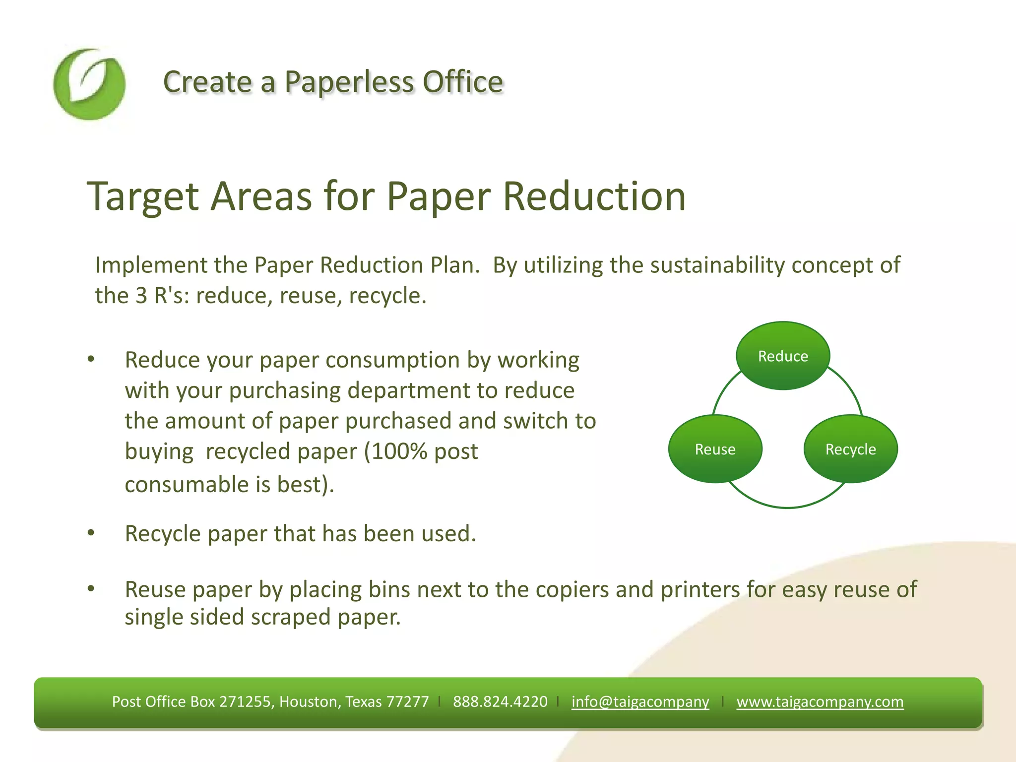 Paperless Office Presentation | PPT