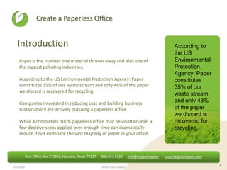 Paperless Office Presentation | PDF