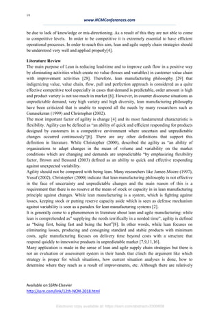 An Assessment Model Study for Lean and Agile (Leagile) Index by Using Fuzzy AHP | PDF