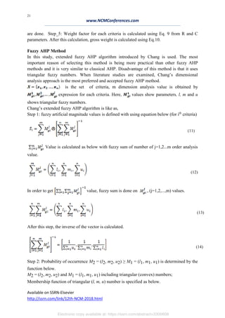 An Assessment Model Study for Lean and Agile (Leagile) Index by Using Fuzzy AHP | PDF