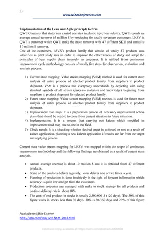 An Assessment Model Study for Lean and Agile (Leagile) Index by Using Fuzzy AHP | PDF