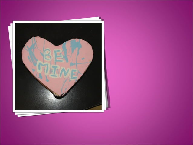 Paper mache candy hearts | PPT