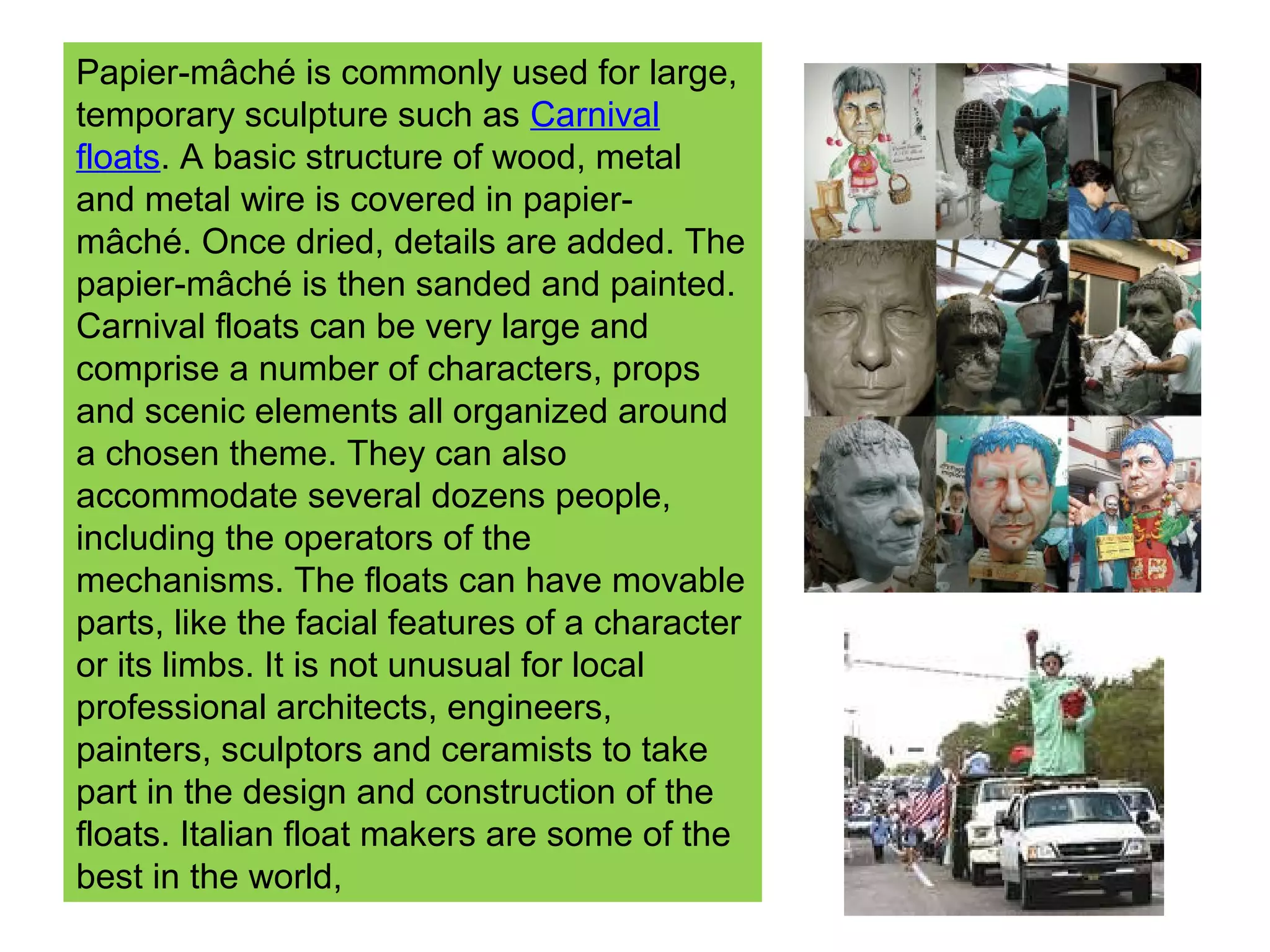 Paper mache powerpoint | PPT