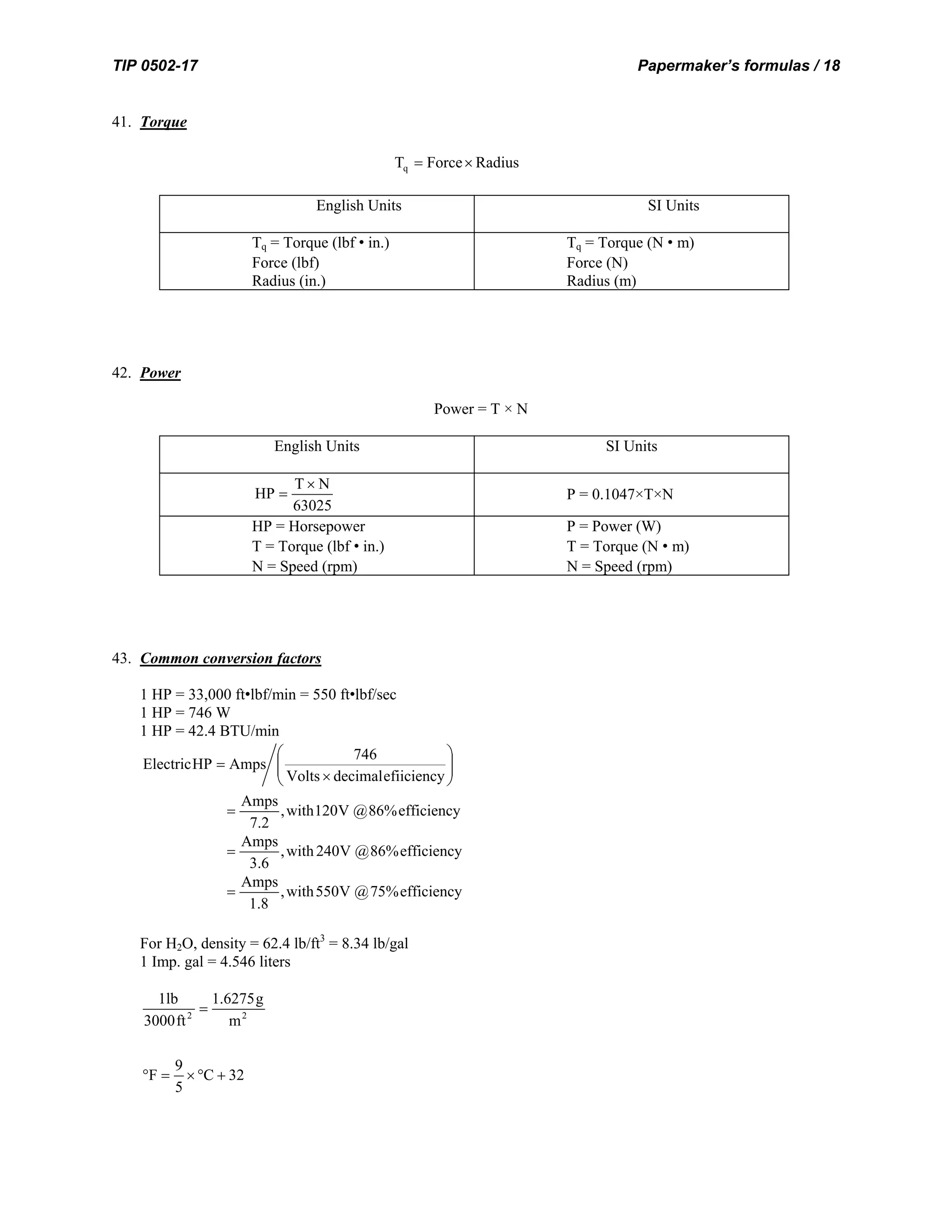 paper makers formula.pdf of all mills of paper and tissue | PDF