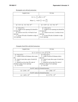 paper makers formula.pdf of all mills of paper and tissue | PDF