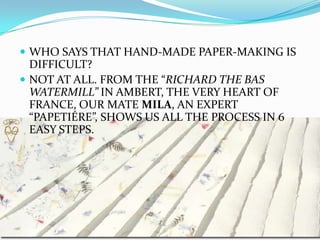 Paper making | PPTX