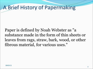 Papermaking | PPT