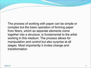 Papermaking | PPT | Needlework | Arts and Crafts