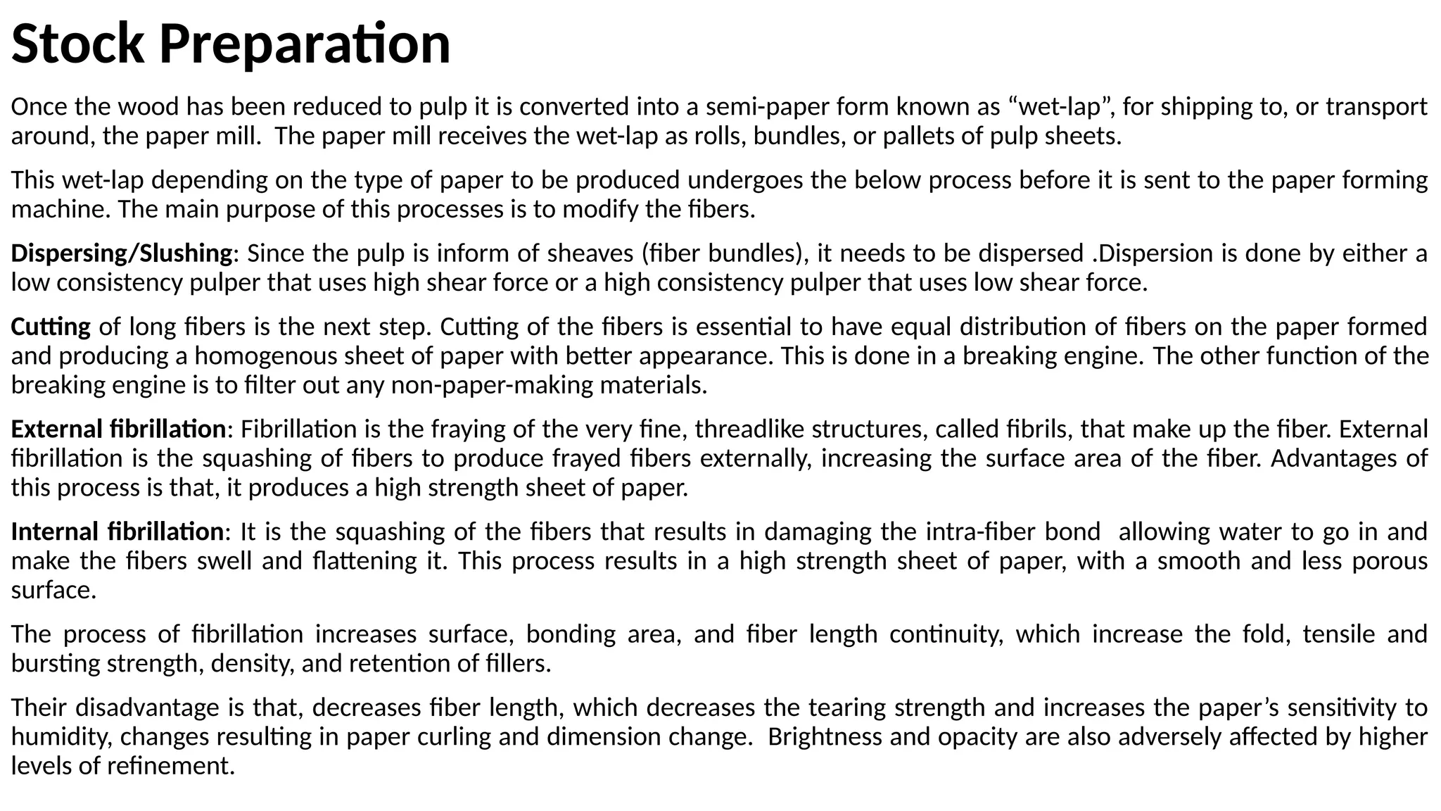 PAPER MAKING PROCESS notes including pulp and all methods.pptx