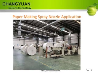Paper Making Spray Nozzle Application - CYCO | PPT