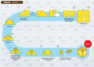 Paper Mario Origami Sheets. The Origami King Folding Instructions ...