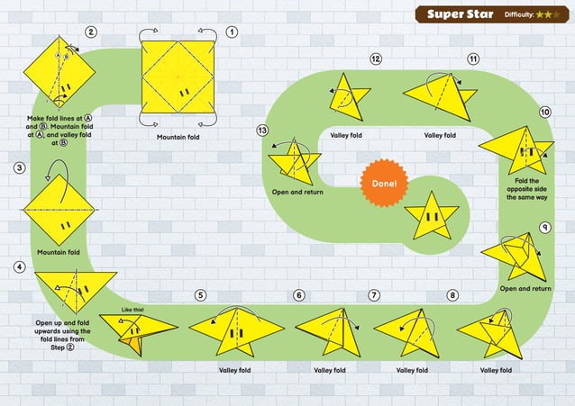 Paper Mario Origami Sheets. The Origami King Folding Instructions ...