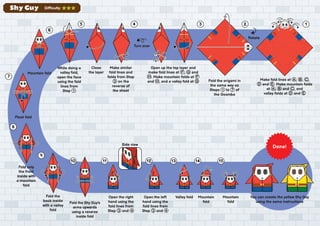 Paper Mario Origami Sheets. The Origami King Folding Instructions ...