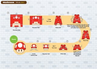 Paper Mario Origami Sheets. The Origami King Folding Instructions ...